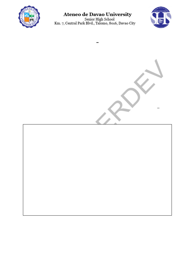 PerDev - WW2 The One Whom I Love Answer Sheet | PDF | Language Arts ...