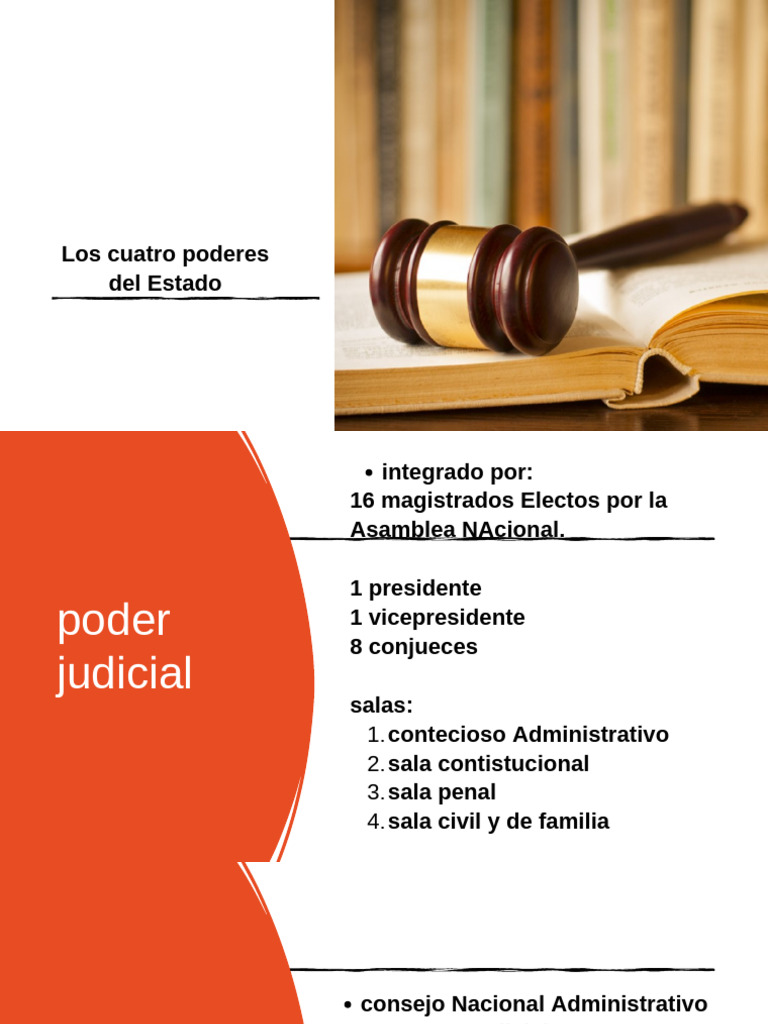 Estructura de los Cuatro Poderes del Estado | PDF | Judicaturas ...