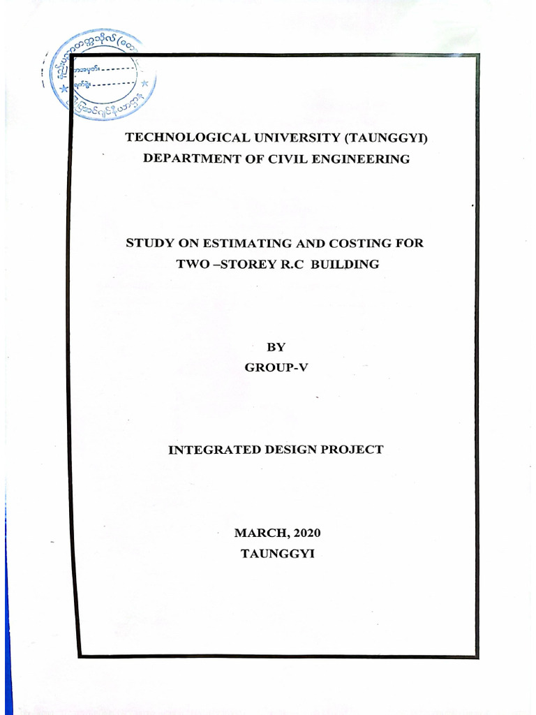 Estimate 2 Storyed | PDF