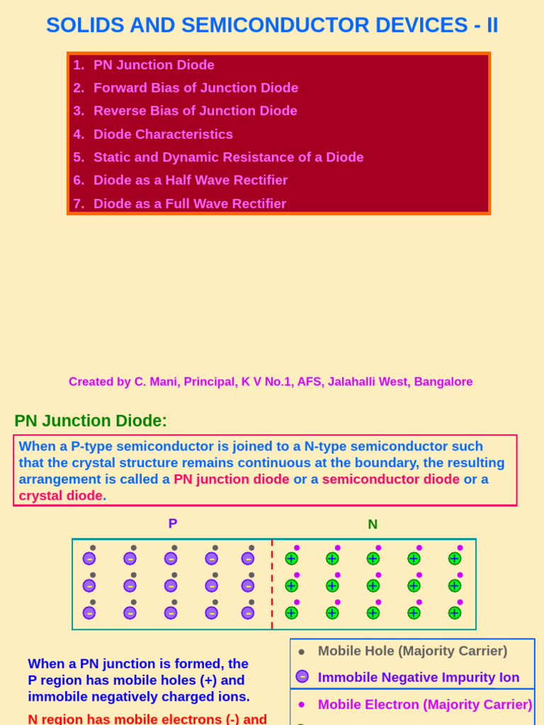 PN Junction Diode Fundamentals and Applications | PDF | P–N Junction ...