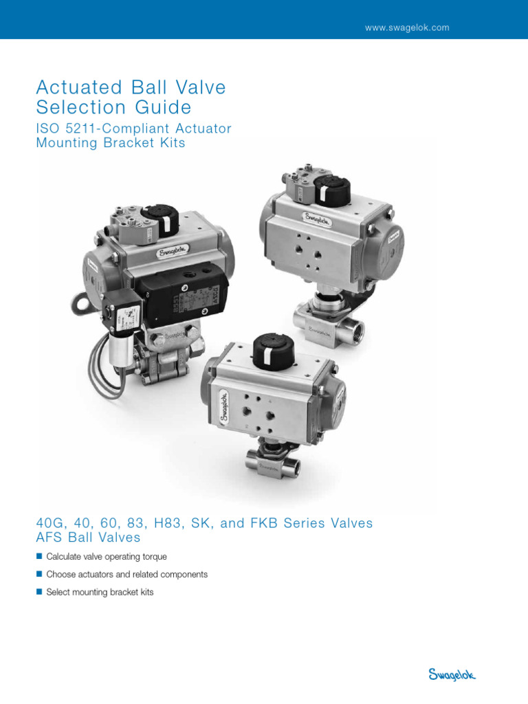 --Actuated Ball Valve Selection Guide 13 blz | PDF | Valve | Friction