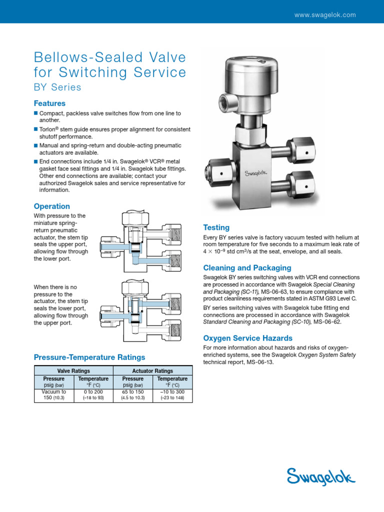 Bellows-Sealed Valve For Switching Service 2 BLZ | PDF | Valve ...