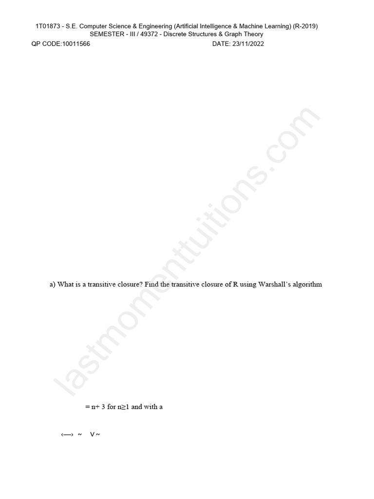 DSGT - Dec - 2022 (Rev-2019-C Scheme) | PDF | Computer Science | Graph ...