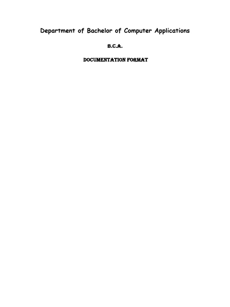 5.project Document Guidelines | PDF