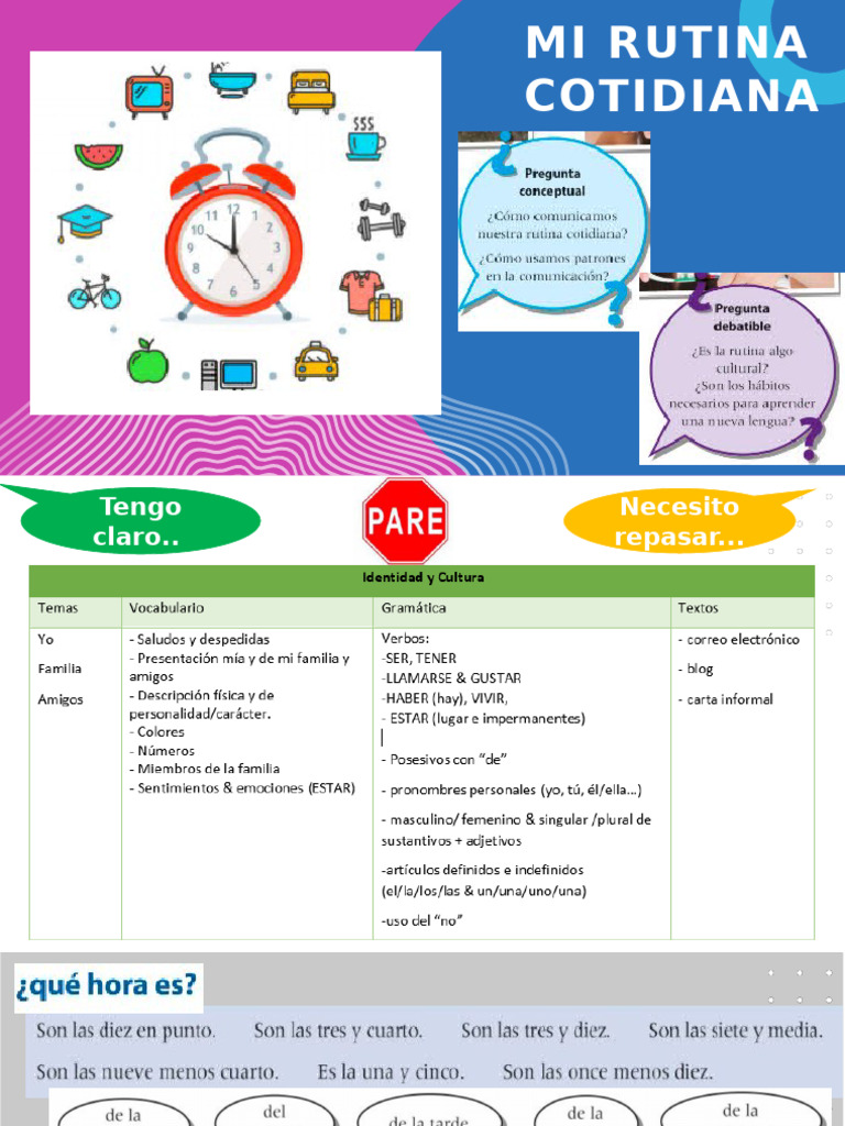 Mi Rutina Cotidiana | PDF