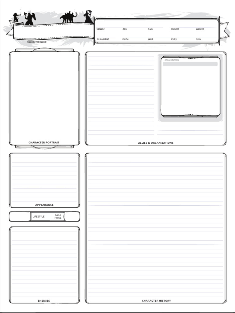 Best Character Sheet 4 | PDF
