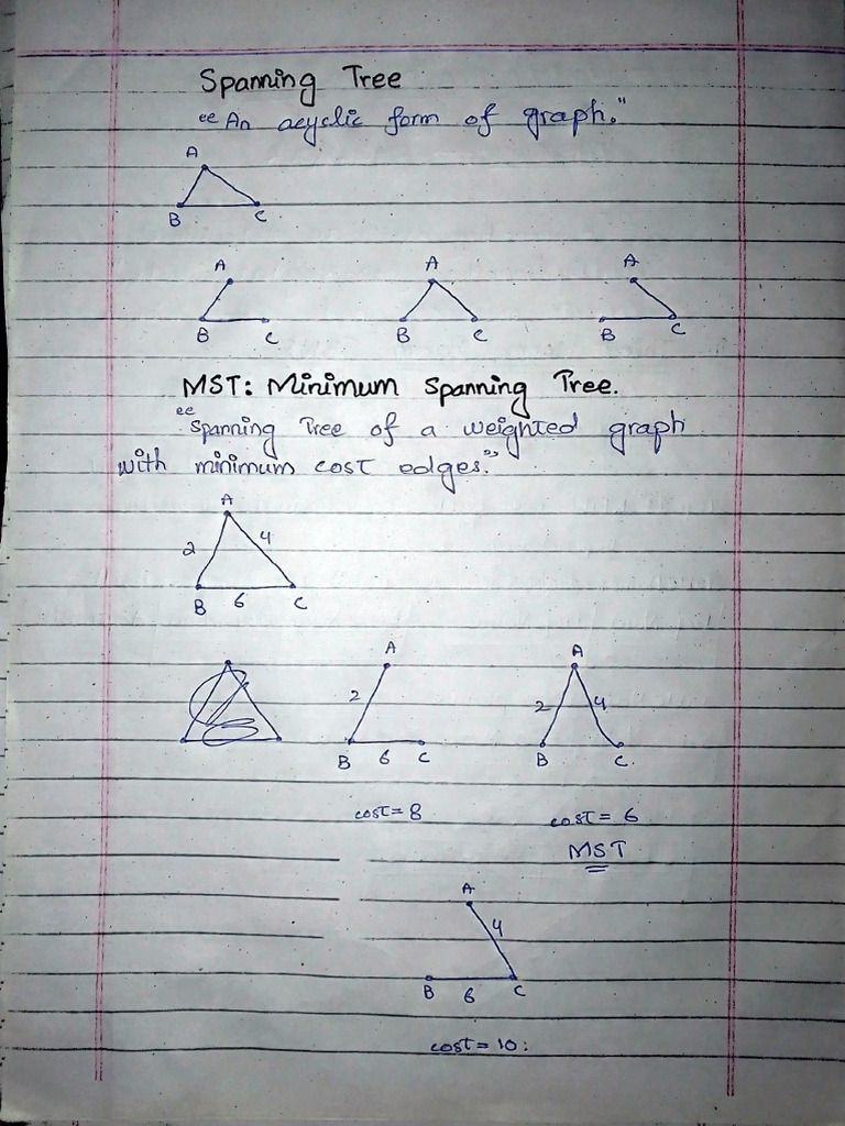 Prims Algorithm MST Spanning Tree | PDF