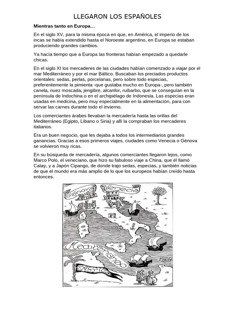 Llegaron Los Españoles | PDF | Cristobal colon | Conquistador