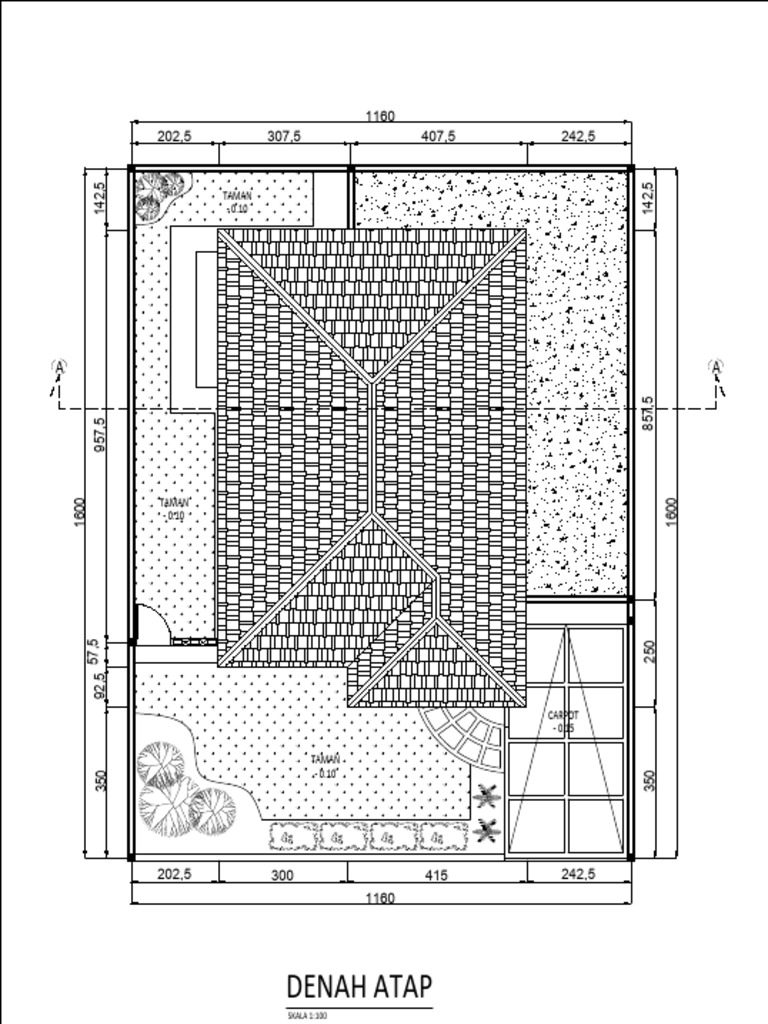 Latihan Denah 1-Atap | PDF