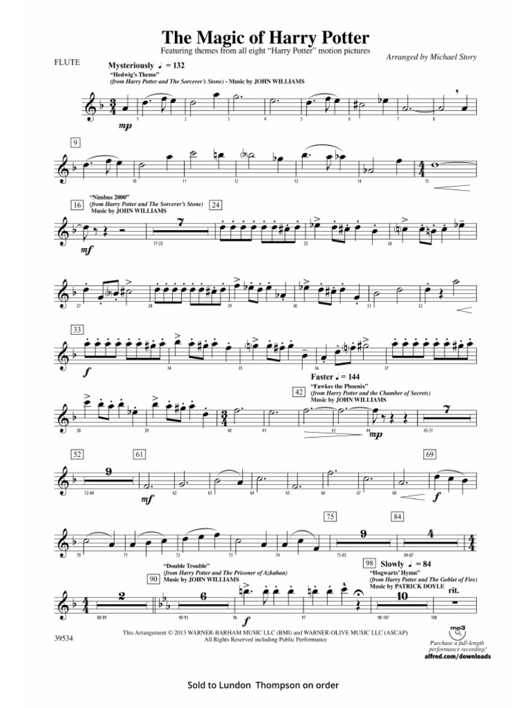 The Magic of Harry Potter Flute | PDF