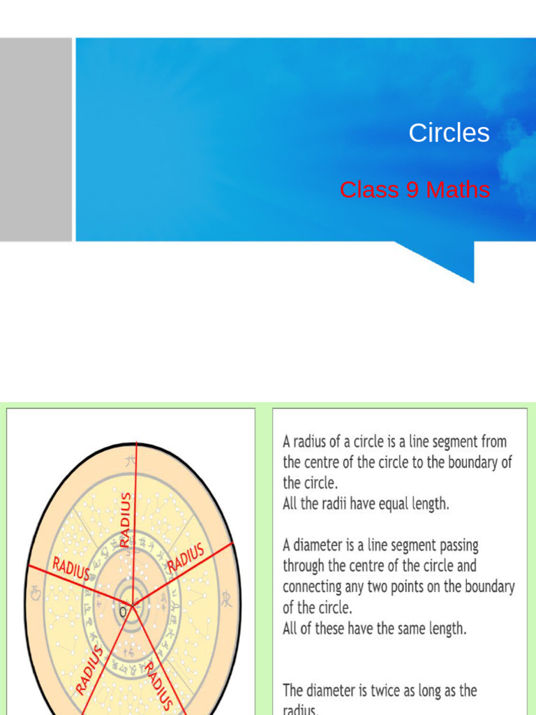 Class 9 Maths Circles | PDF