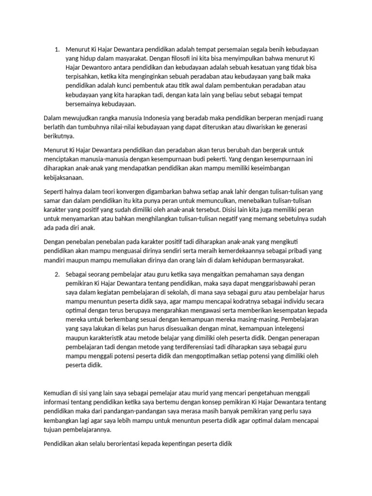 Refleksi Eksplorasi Konsep KHD | PDF