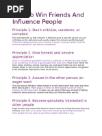 How To Win Friends and Influence People | PDF
