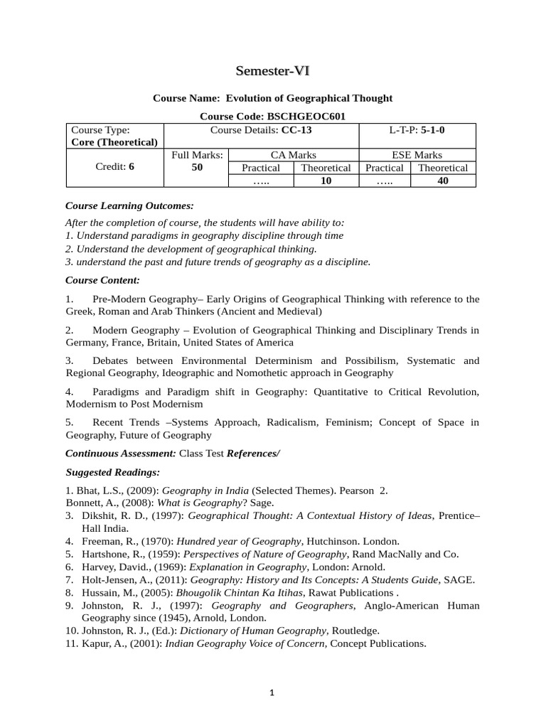 6th sem | PDF | Geography | Soil