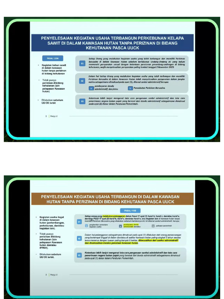 POKJA V PS TTG PP 24 Tahun 2024 Arean Terbangun | PDF