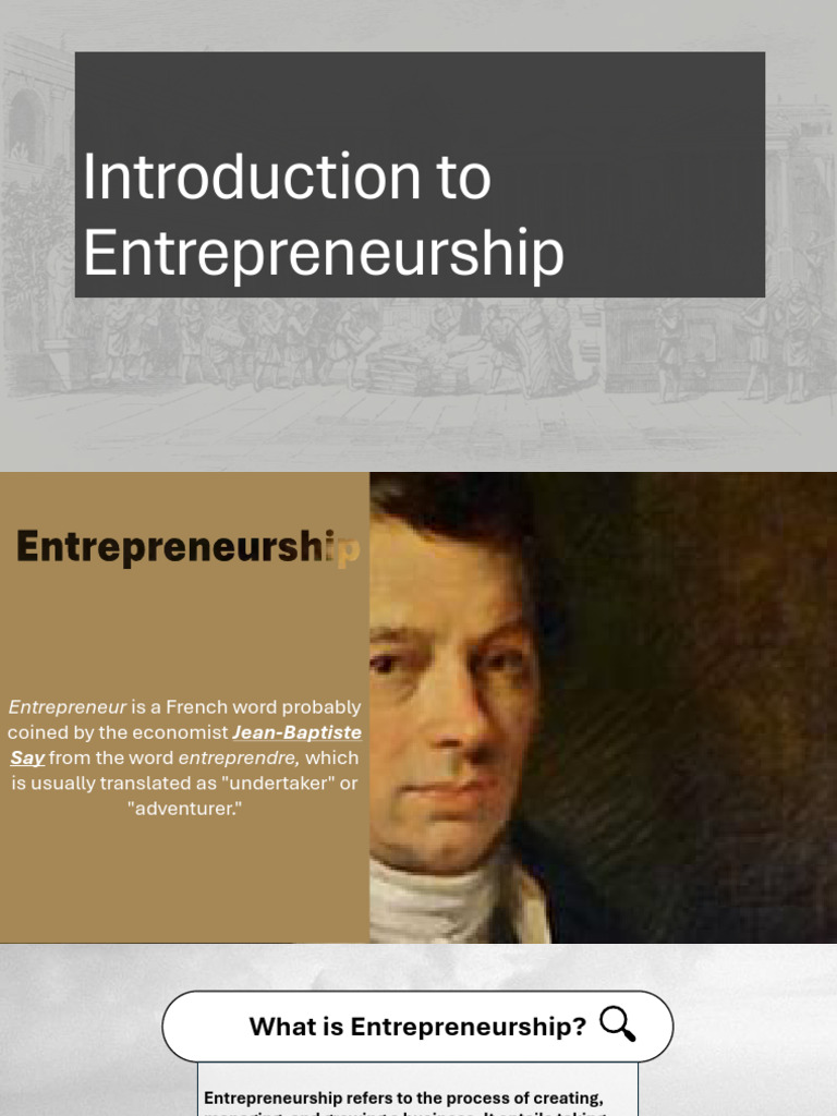 Introduction To Entrepreneurship | PDF | Entrepreneurship | Economies