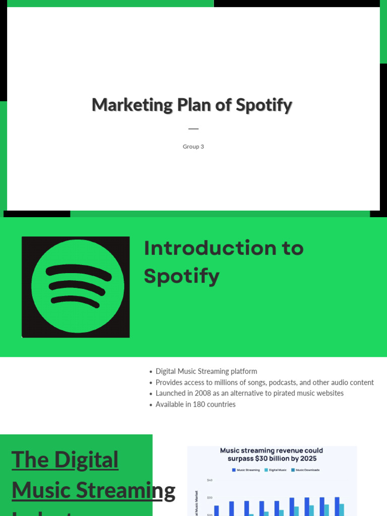 Marketing Plan of Spotify | PDF | Spotify | Streaming Media