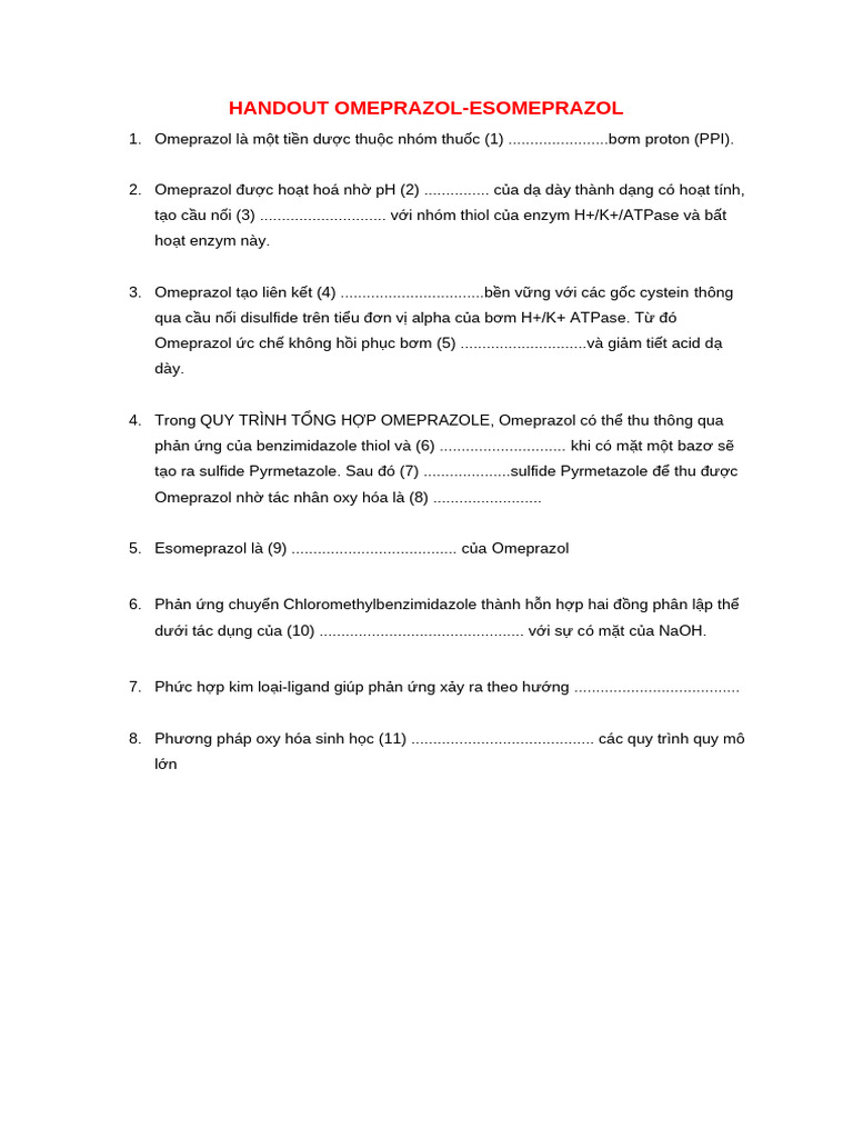 Handout Omeprazol | PDF