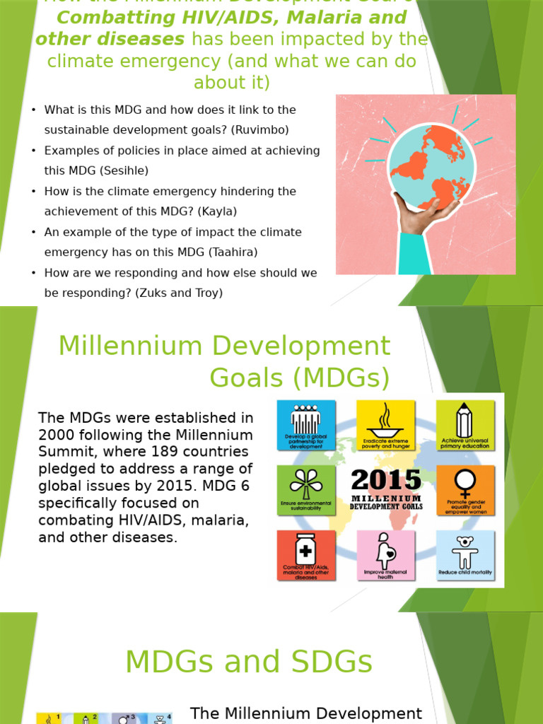 Presentation Climate Crisis Impact On HIV Etc | PDF | Millennium ...