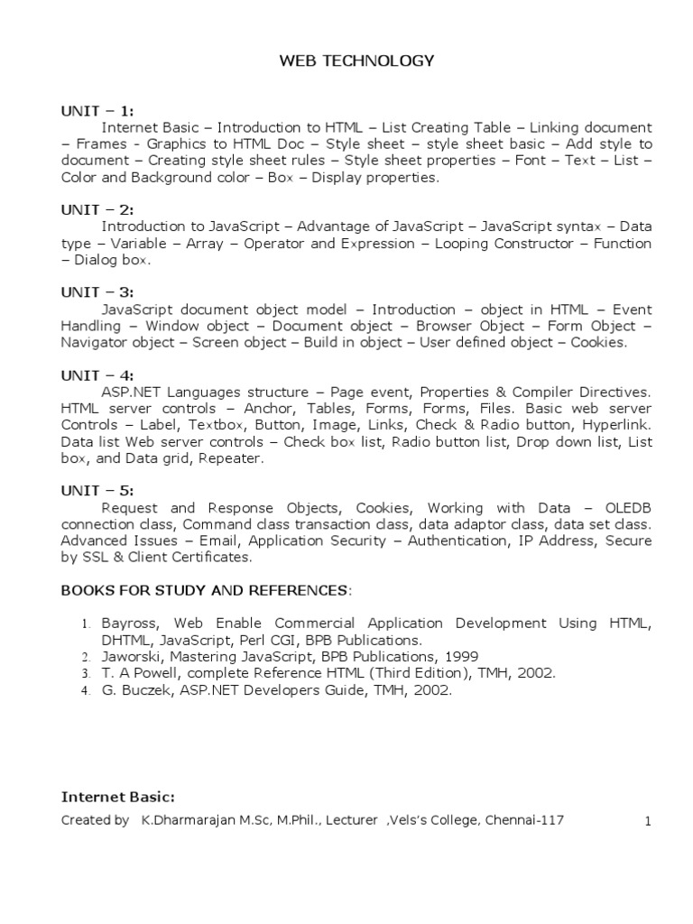 Web Technology | PDF | Html Element | Hyperlink