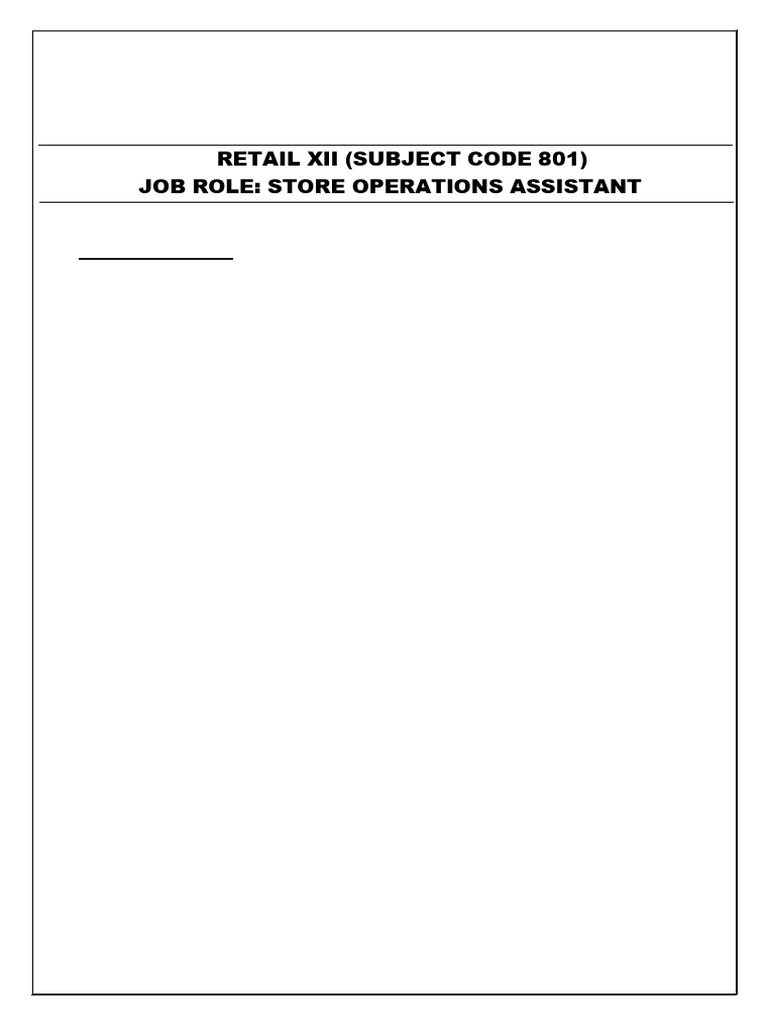 801 Retail | PDF | Retail | Convenience Store