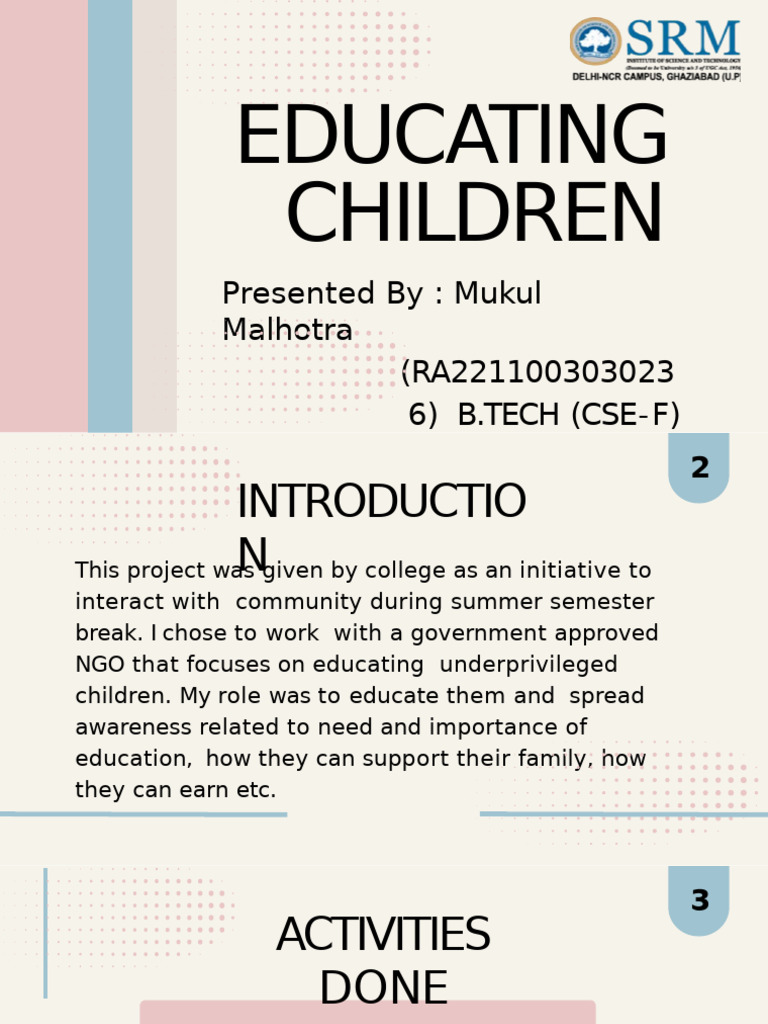 Mukul (Community Connect) | PDF | Learning | Behavior Modification