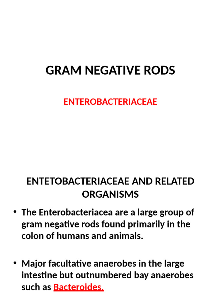Over View of Gram Negative Rods 06112023 013144pm | PDF | Gram Negative ...