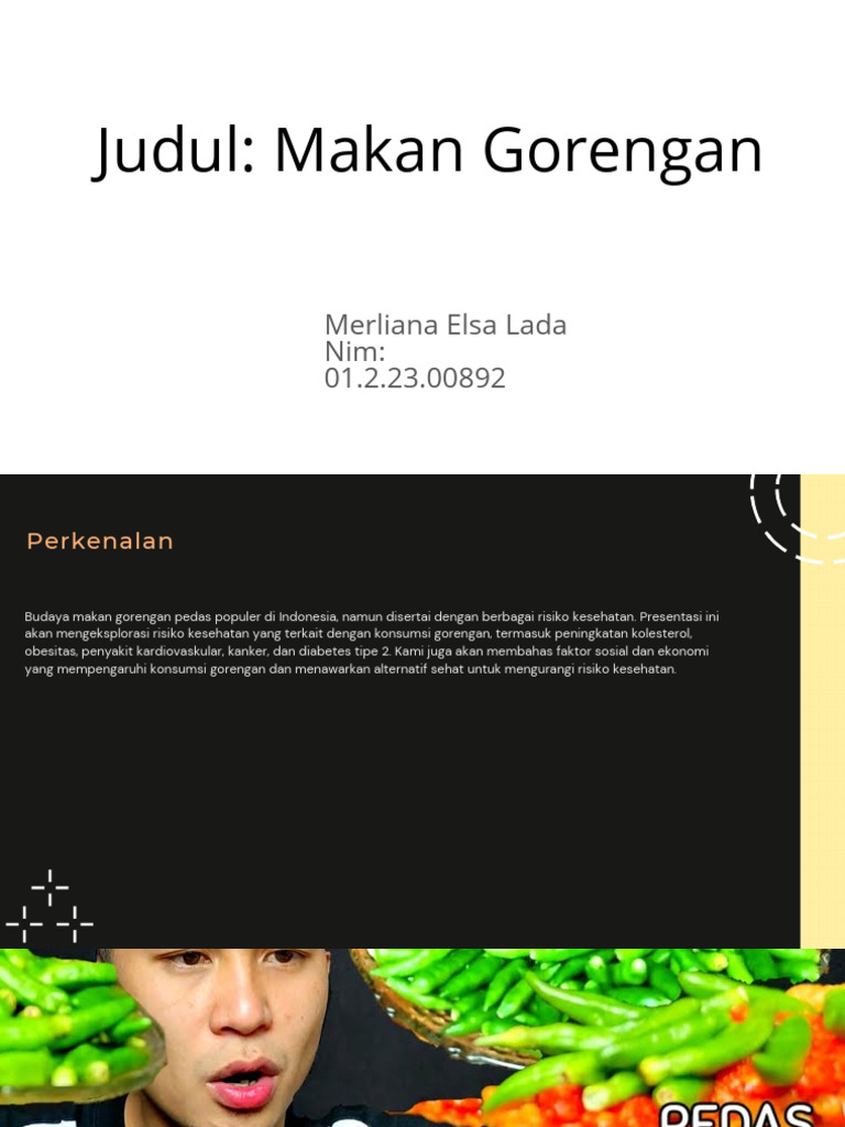 Judul: Makan Gorengan: Merliana Elsa Lada Nim: 01.2.23.00892 | PDF