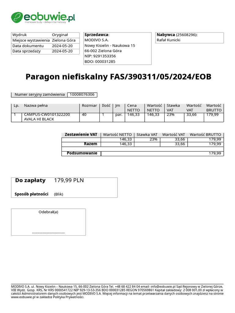 Dokument Sprzedazy | PDF