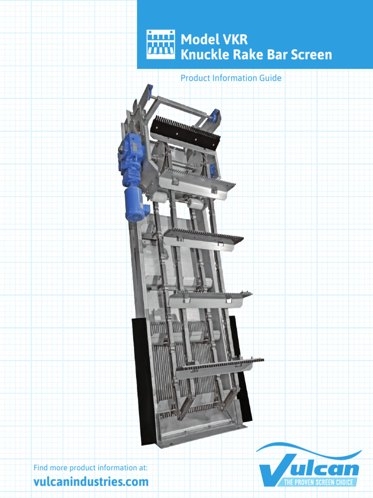 Model VKR Knuckle Rake Bar Screen Brochure R2 | PDF | Stainless Steel ...