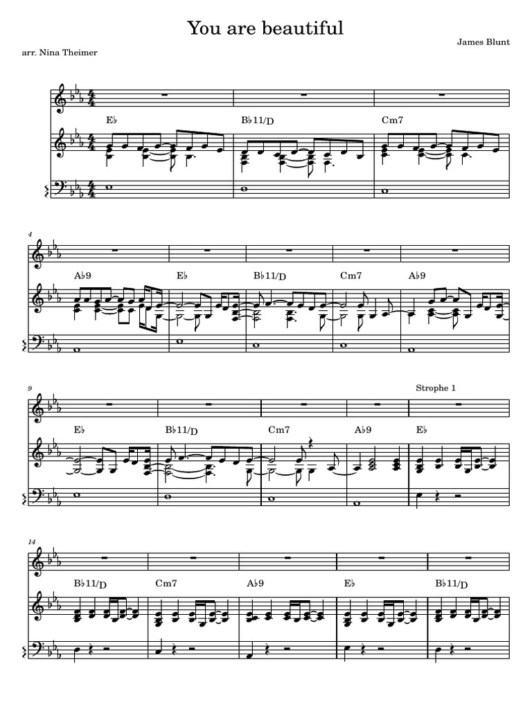 You Are Beautiful James Blunt | PDF