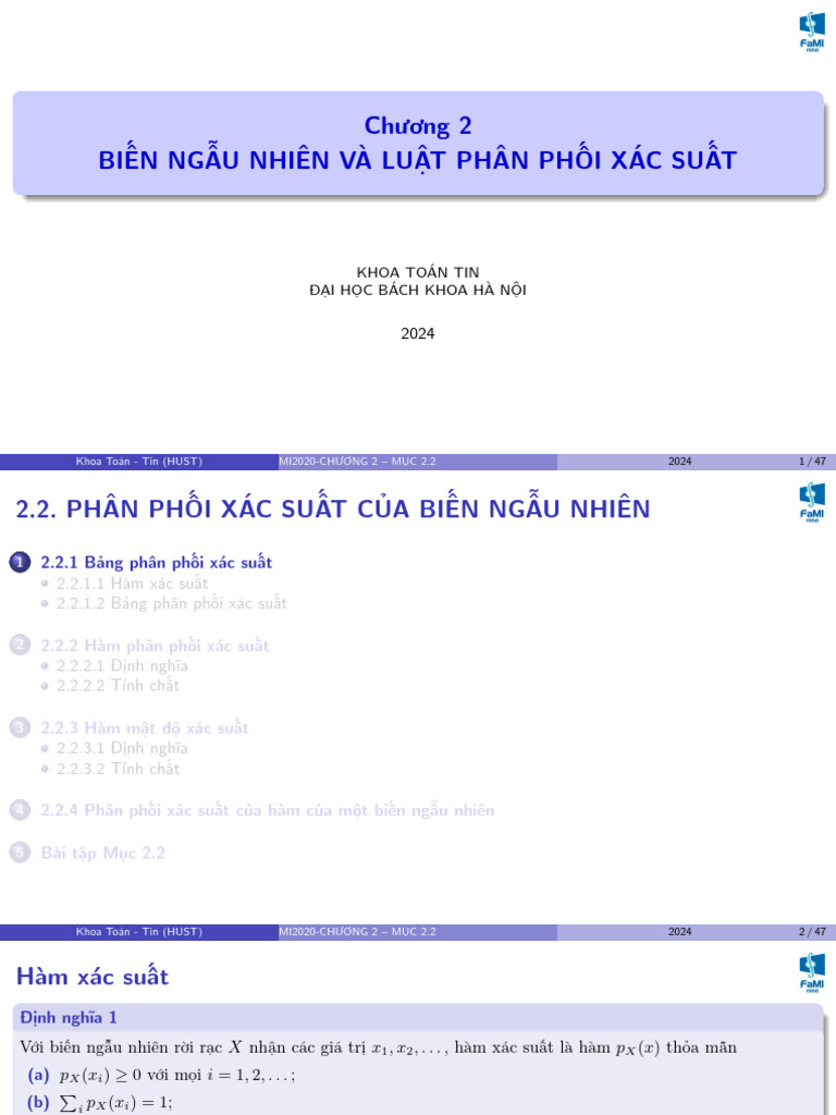 MI2020 Chap2 2.2 FAMI | PDF