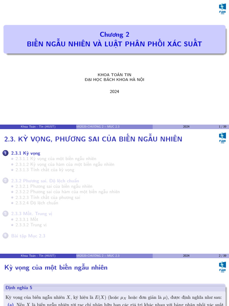 MI2020 Chap2 2.3 FAMI | PDF