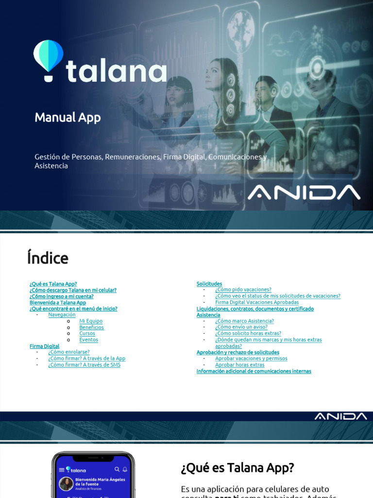 Manual App Talana | PDF | Aplicación movil | Ios