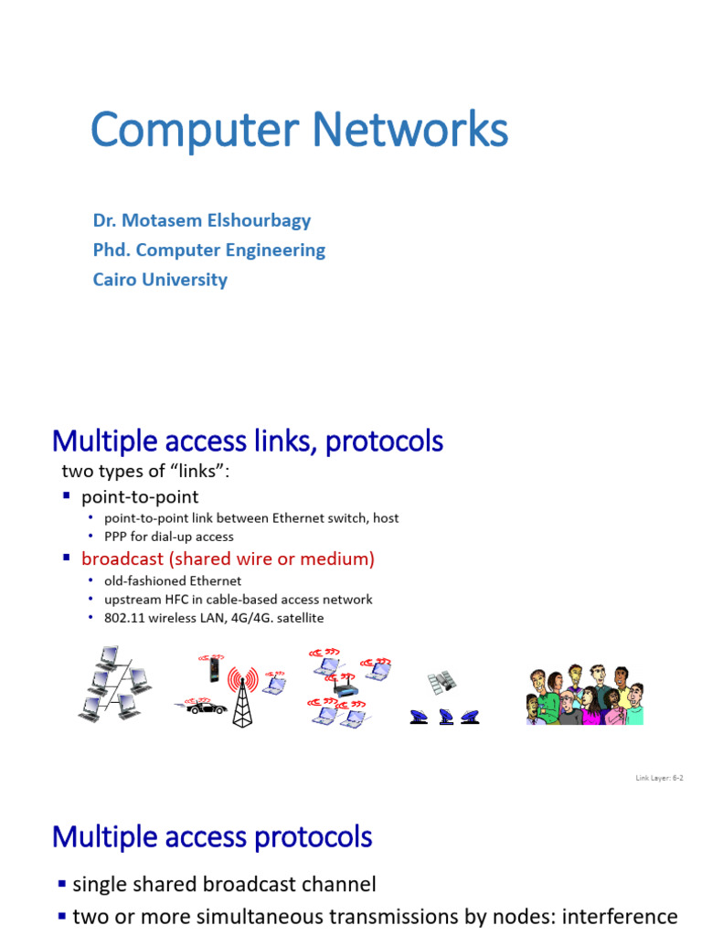 Lecture 4 Computer Networks Layer 2 MAC | PDF | Channel Access Method | Telecommunications
