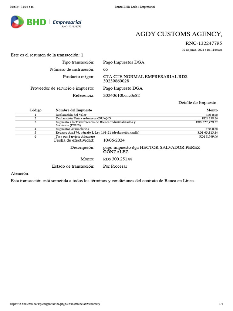 Banco BHD León - Empresarial | PDF | Economias | Dinero