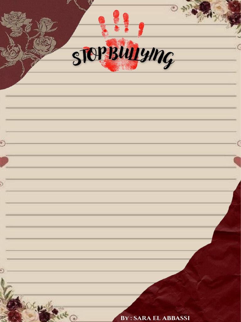 Stop Bullying Take Notes | PDF