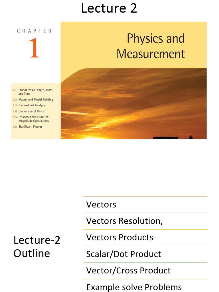 Physics Chap 1 by Serway Jewett | PDF