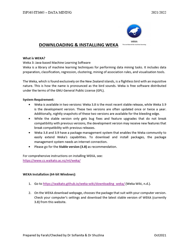 INSTALL WEKA-Oct21 | PDF | Command Line Interface | Icon (Computing) INSTALL WEKA-Oct21 | PDF | Command Line Interface | Icon (Computing)