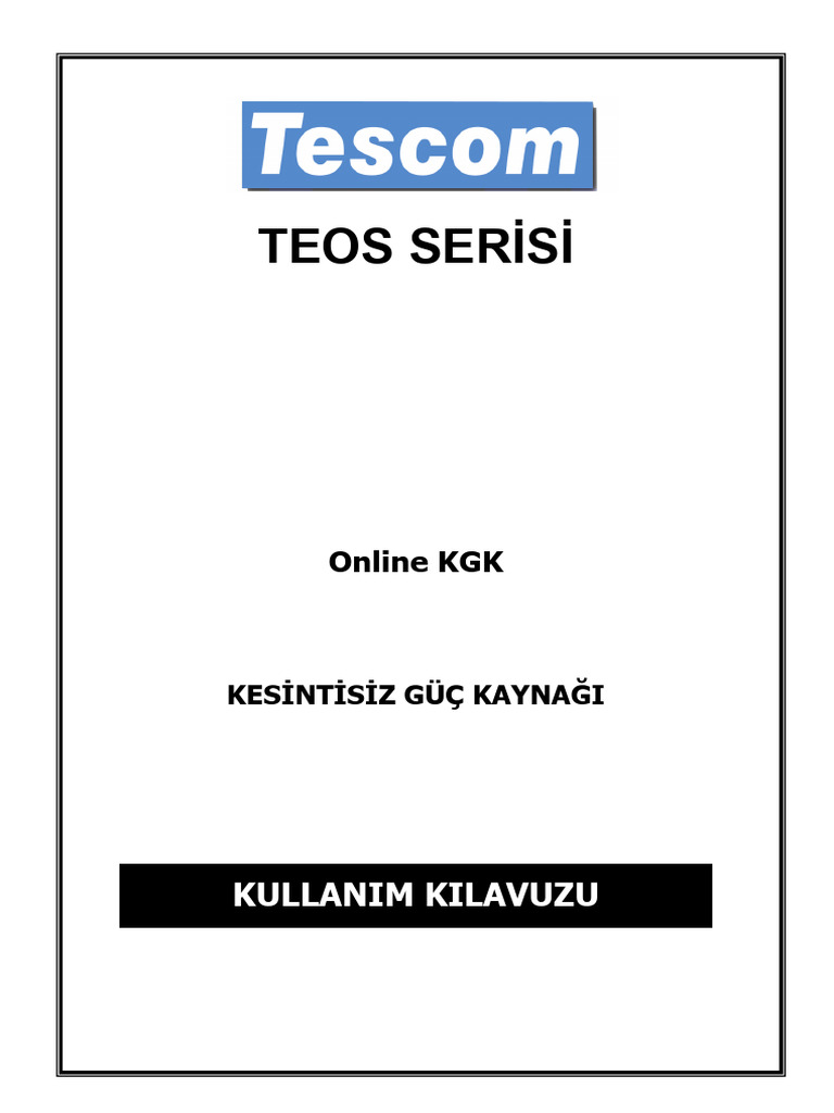 Teos 210 (XL) Teos 220 (XL) TR en | PDF