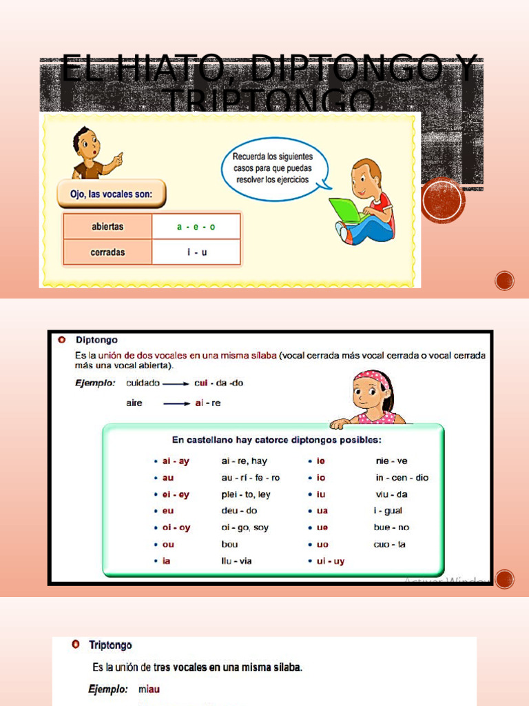 El Hiato, Diptongo y Triptongo | PDF | Política