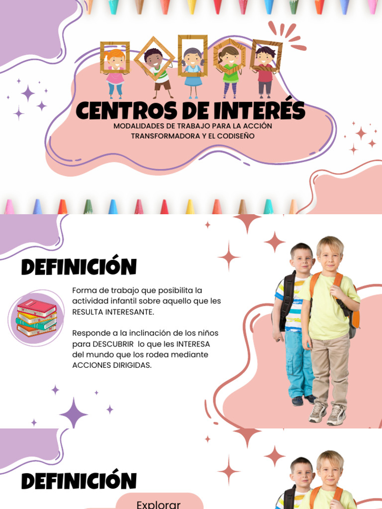 MODALIDADES DE TRABAJO_CENTRO DE INTERÉS | PDF | Aprendizaje | Experiencia