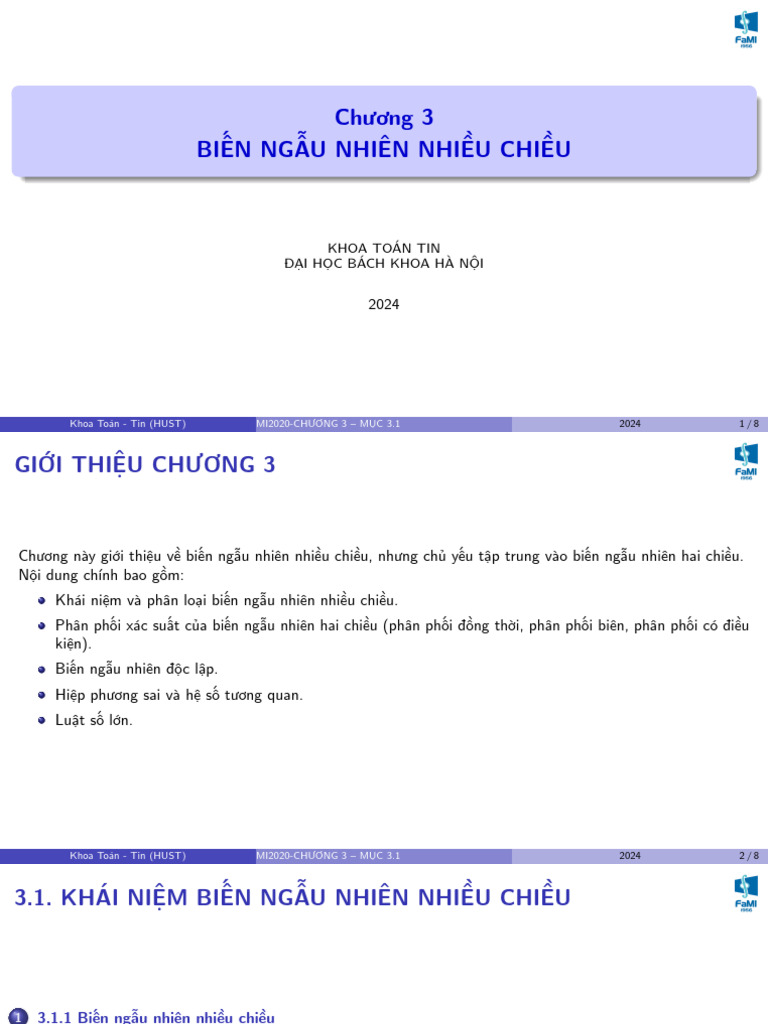 MI2020 Chap3 3.1 FAMI | PDF