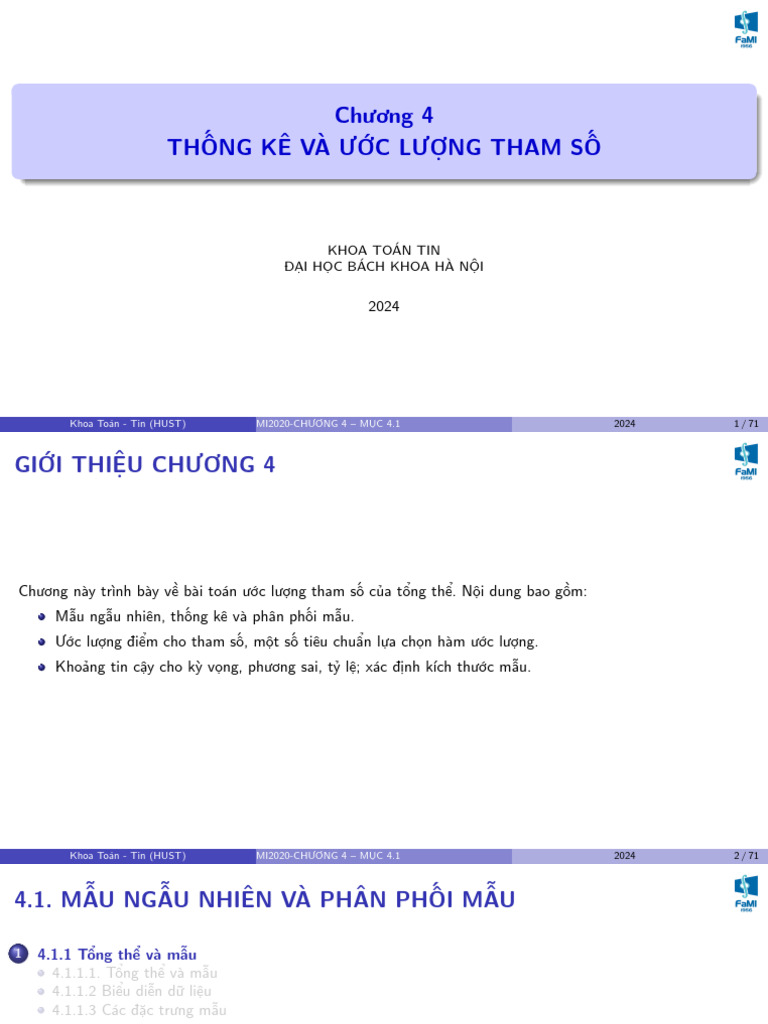 MI2020 Chap4 4.1 FAMI | PDF