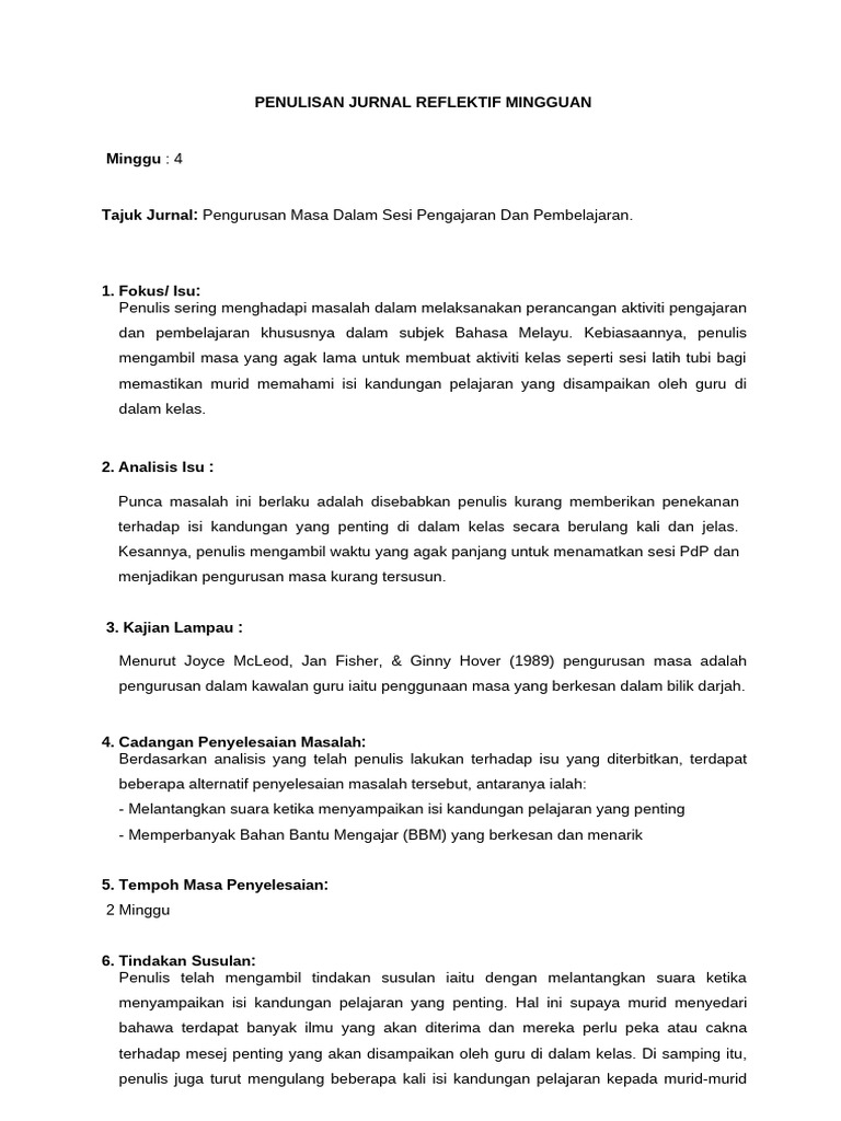 Jurnal M4 | PDF | Seni & Disiplin Bahasa