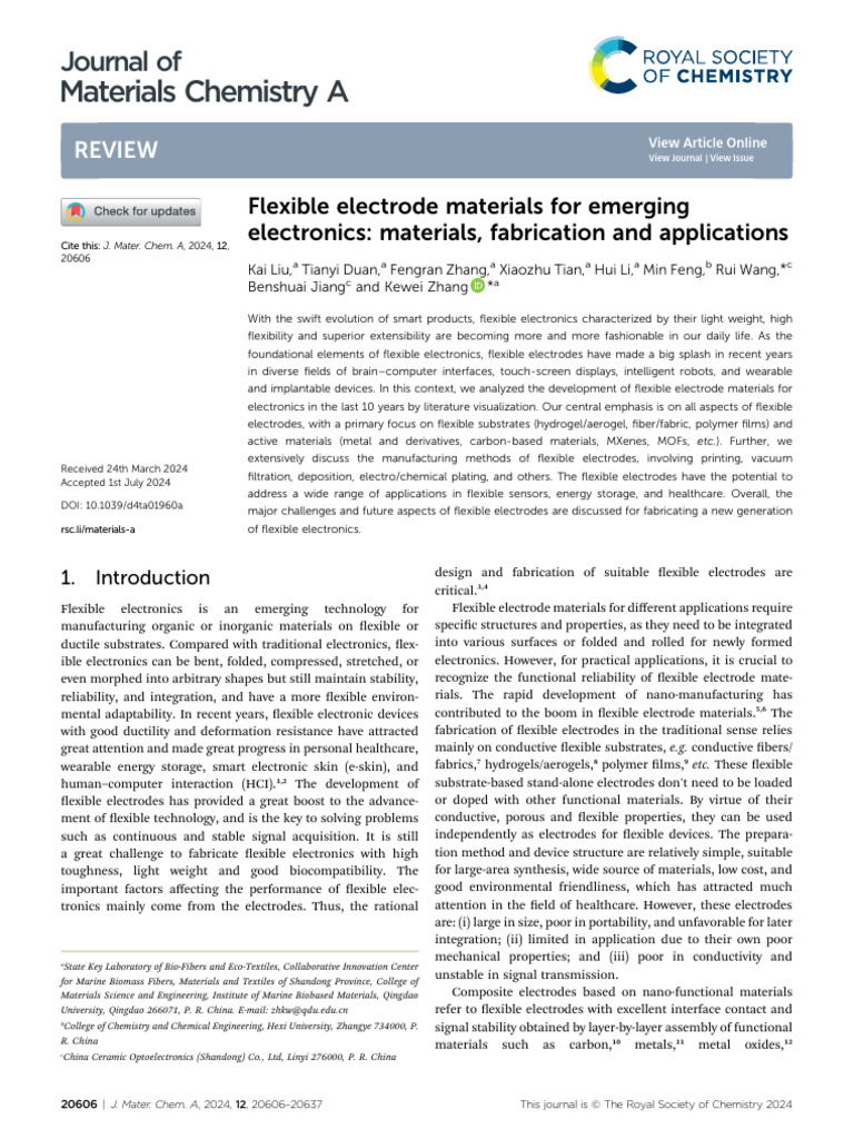 Materials Chemistry A: Journal of | PDF | Materials Science | Materials