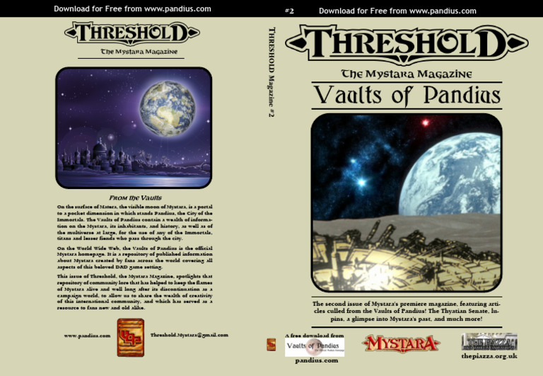 Mystara's Vaults: Threshold #2 Download | PDF