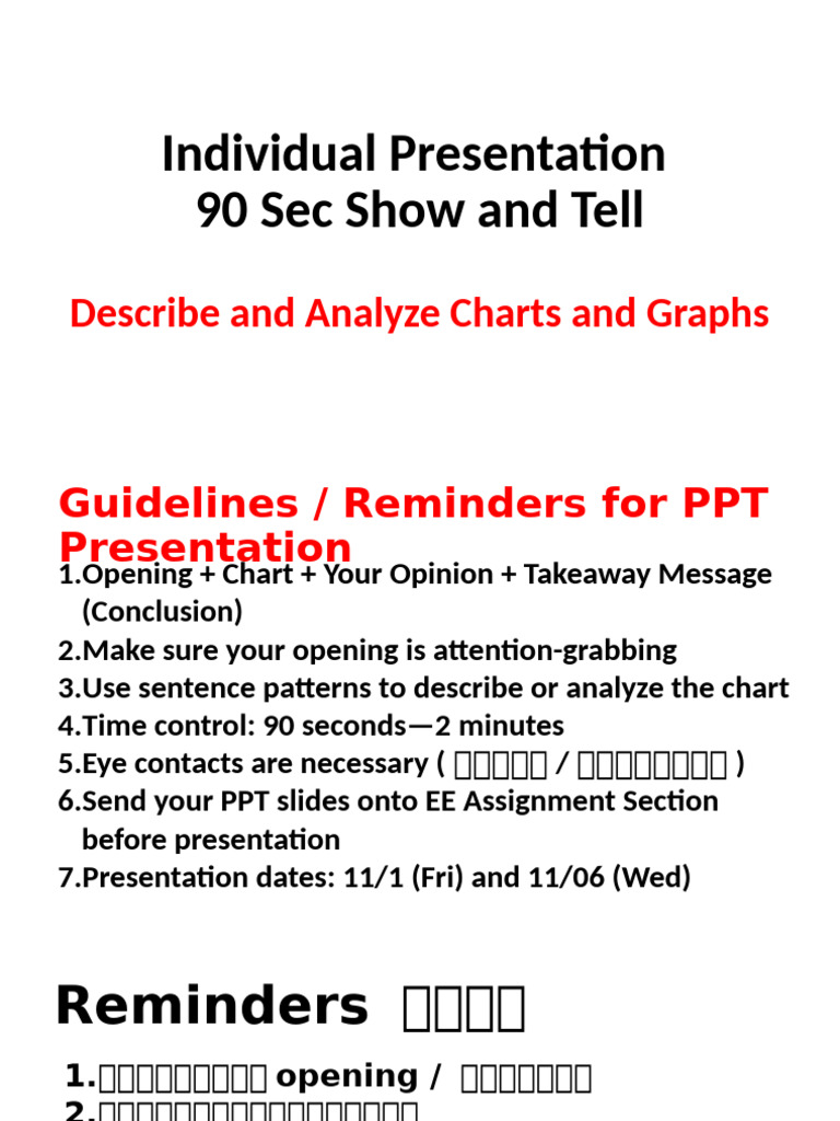 Guidelines for Midterm Show and Tell | PDF | Syntax | Linguistics