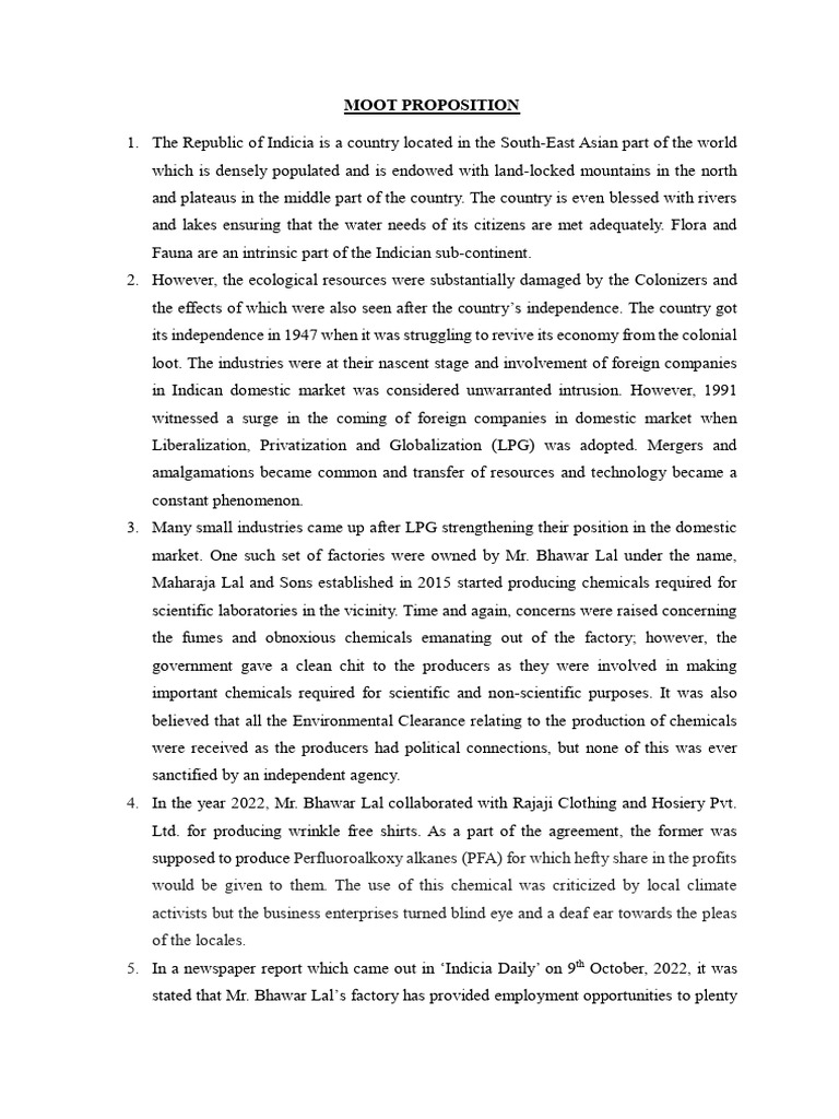 MOOT PROPOSITION | PDF