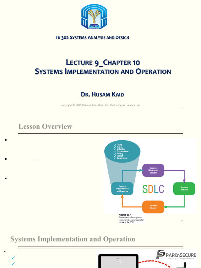 Lecture_09_Ch10-Systems Implementation and Operation | PDF | Software ...